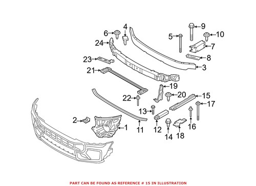 Genuine OEM Bumper Impact Bar Bracket for Mini 51117368482 | eBay