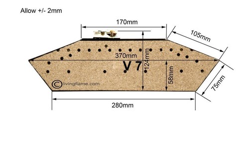 Inset Fire Tray Gas Fire VICTORIAN 16" New Living Flame Coals Coal 9 ...