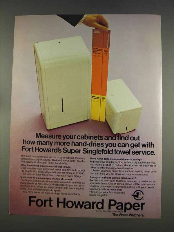 1977 Fort Howard Paper Super Singlefold Towel Ad | eBay