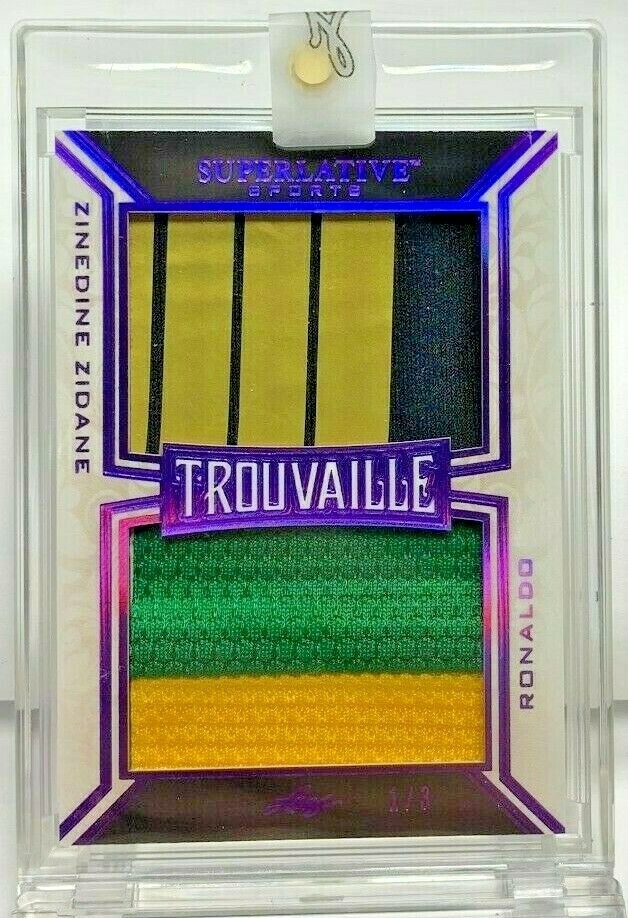 Zinedine Zidane / Ronaldo 2020 Leaf Superlative Sports Trouvaille GU ...