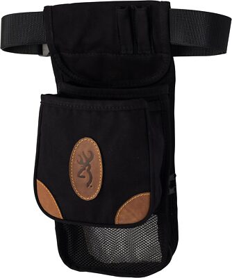 Browning Lona Deluxe Shell Pouch, Canvas/Leather, Black 121388993 | eBay