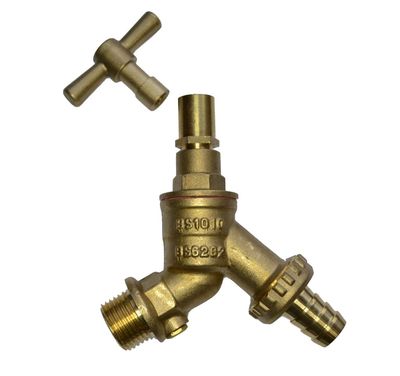 1/2" Lockshield Outside Garden Bib Tap With Double Check Valve ...