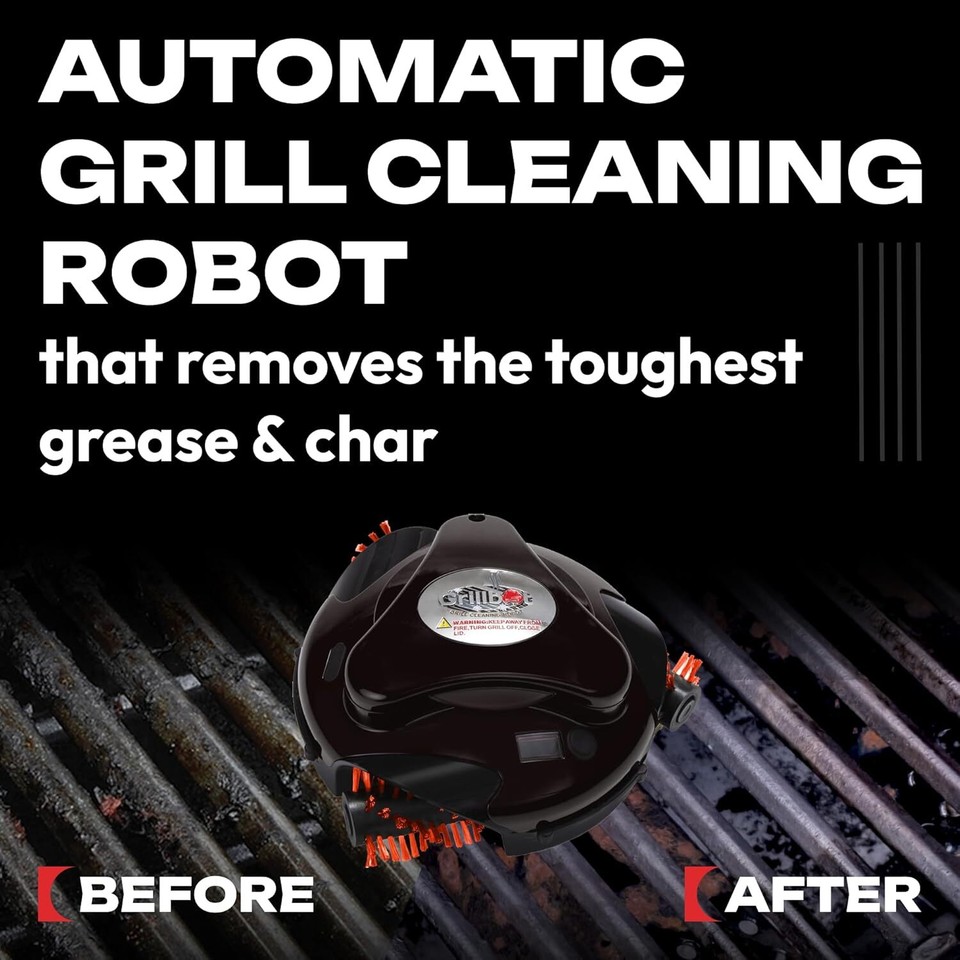 Grillbot Automatic Grill Cleaning Robot, Red Grillbot + Carry Case | eBay