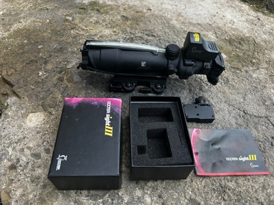 Trijicon 3.5x35 ACOG Green horse shoe w/ larue Mount TA11MGO and Doctor ...