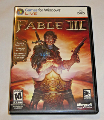 Fable III (PC, 2011) 885370212617| eBay