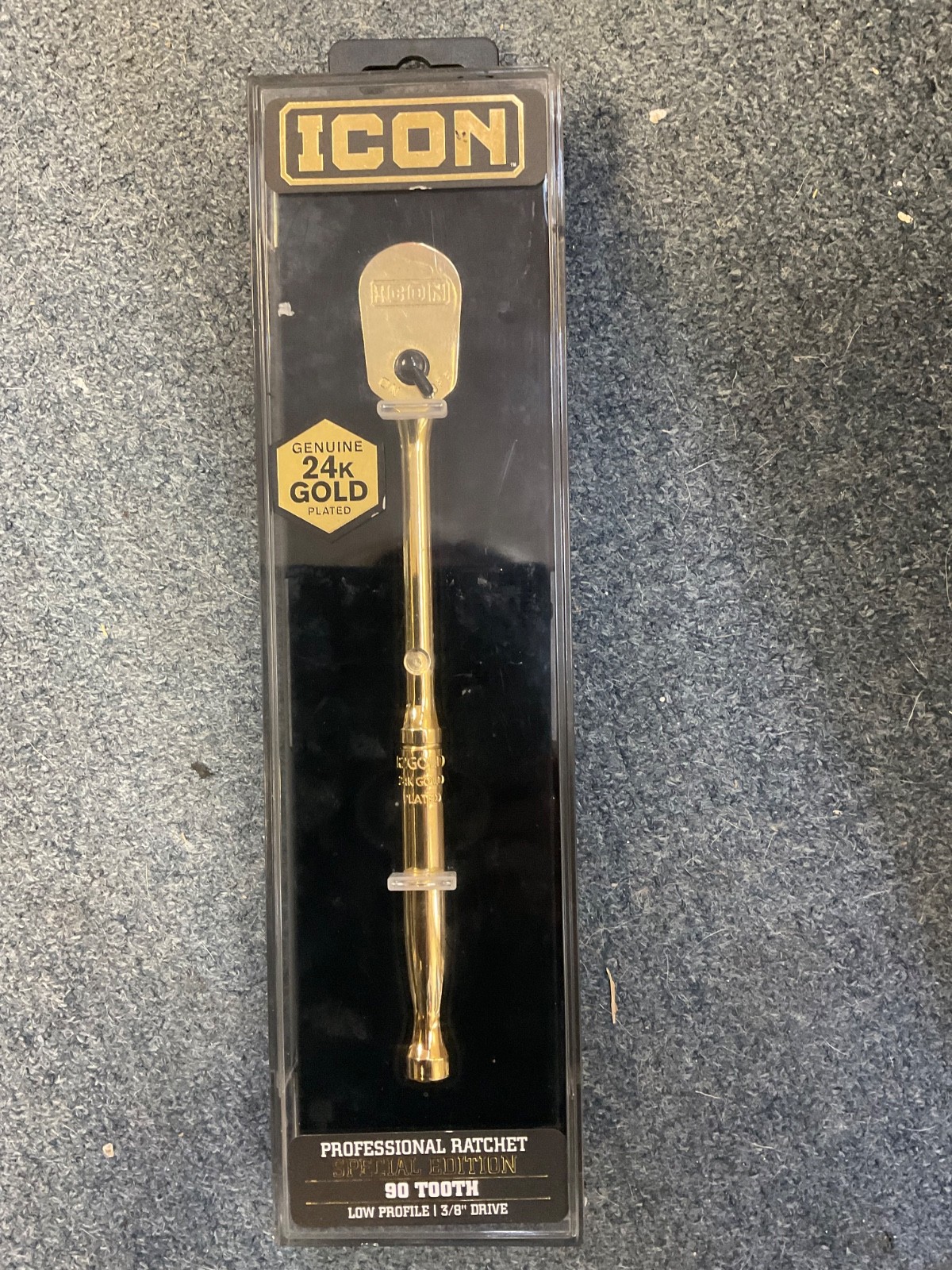 Icon 56907 3/8" 24K gold plated Professional Ratchet Wrench Special ...
