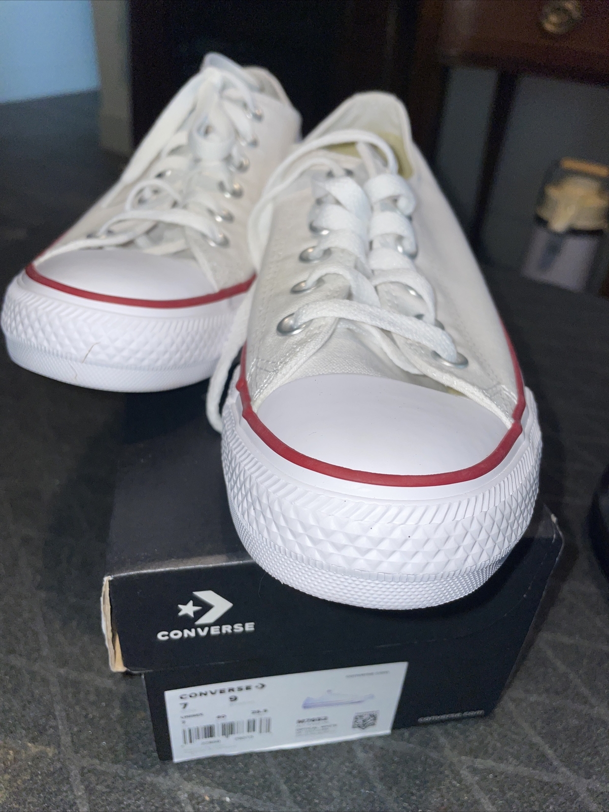 Converse Mens All Star Chuck Taylor Ox M7652 Optical White Sneaker ...