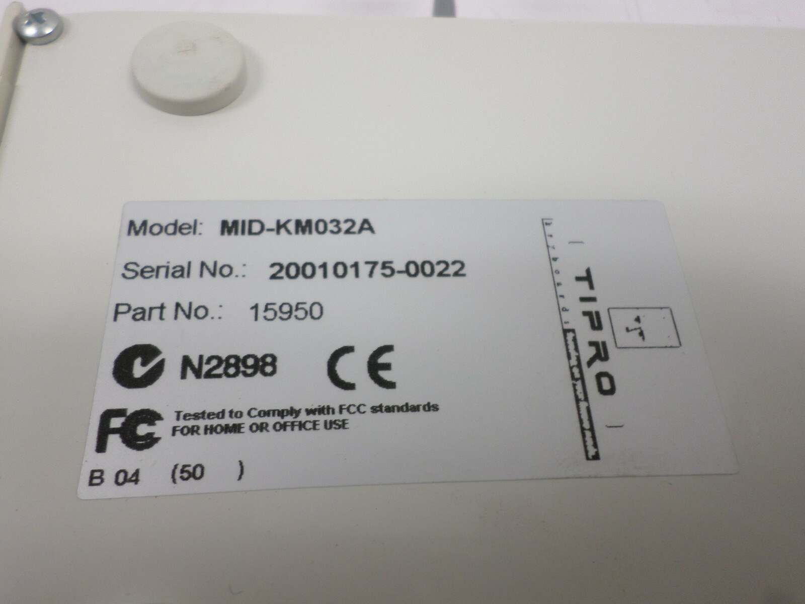 Tipro MID-KM032A Programmable Keyboard 32 Key Matrix Layout Ivory 15950 ...