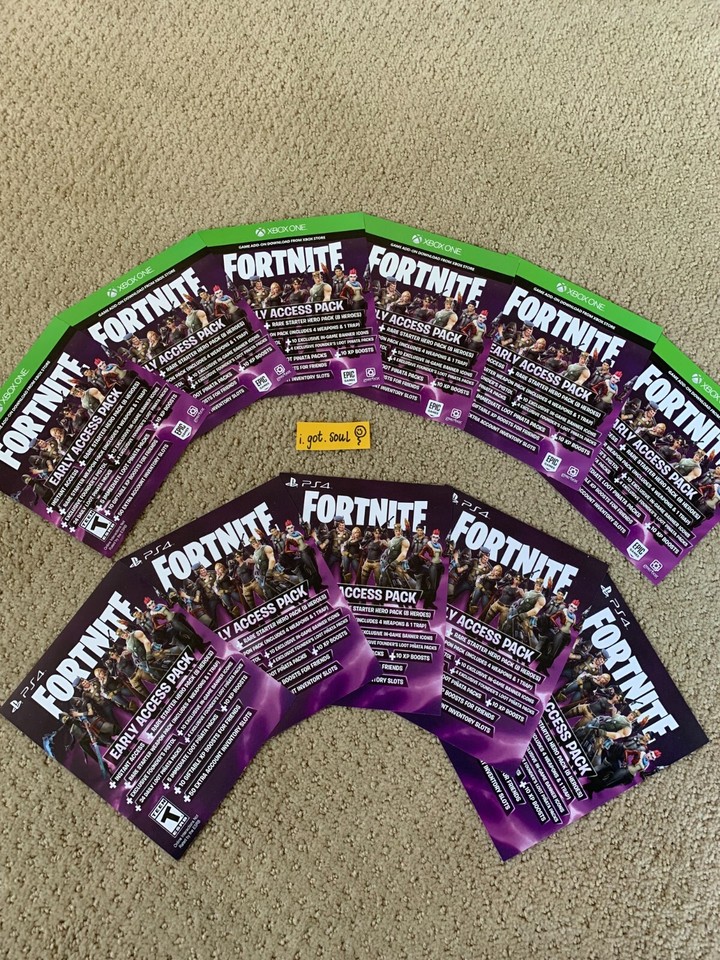 1x Fortnite PS4 PS5 Deluxe Founders Early Access Pack Code Only PSN ...