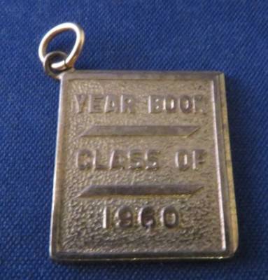 Vintage Sterling Silver Gold Wash Class of 1960 Yearbook Charm - Signed ...