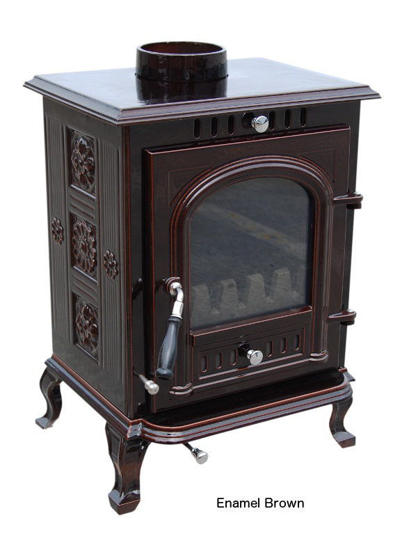 Enamel Cast Iron Stove 16 Colours! Multi Fuel Stove 5KW Stove Wood ...