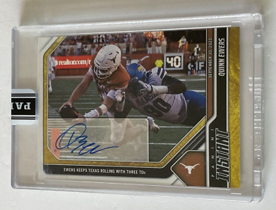 2023 Panini Instant QUINN EWERS Texas Longhorns SIGNED 9/30 Autograph ...