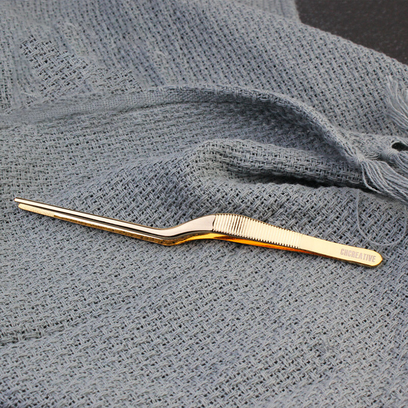 Chef Plating TWEEZERS Tongs Serving Presentation Stainless Tweezer ...