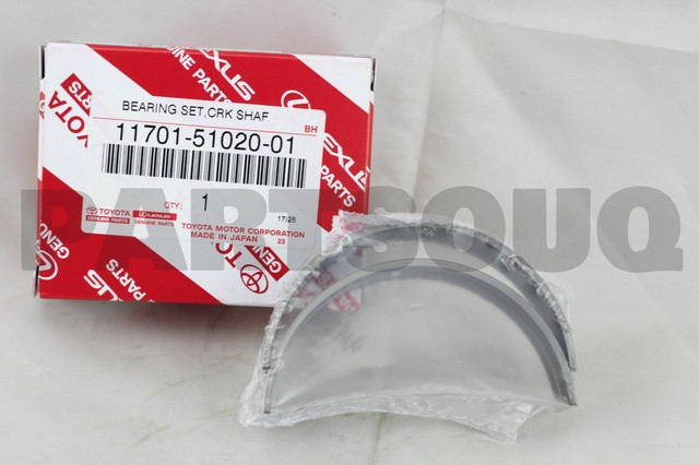 117015102001 Genuine Toyota BEARING, CRANKSHAFT 11701-51020-01 | eBay