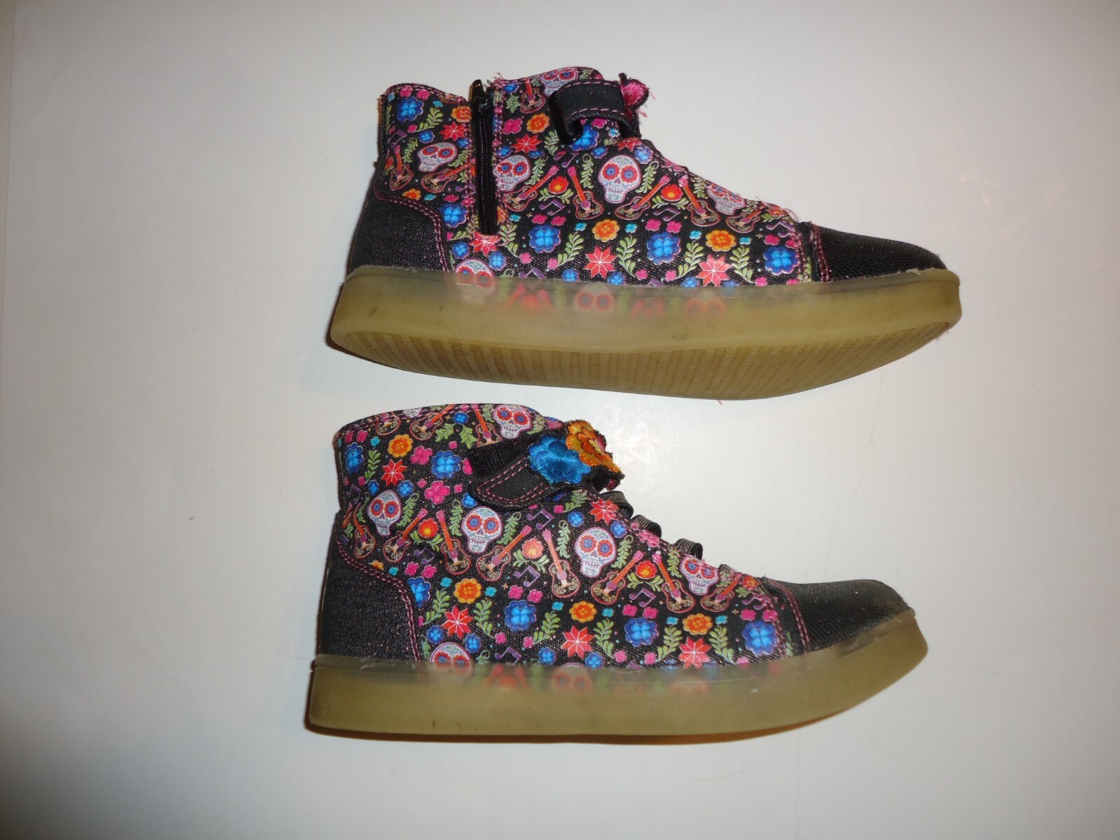 Disney COCO Day of the Dead High-Top Light-up Girls's Shoes - Size 4 ...
