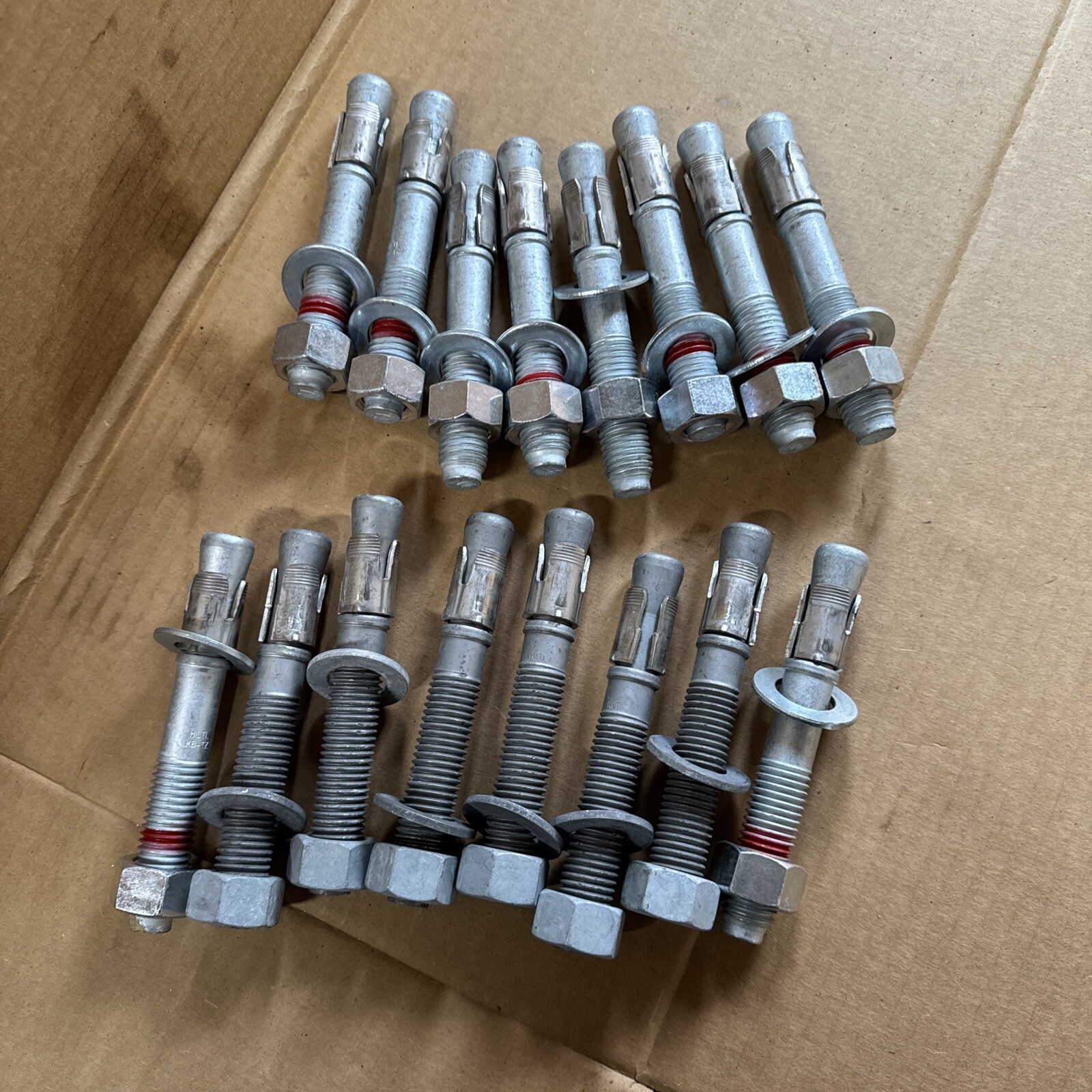 Lot 16 HILTI 3/4" X 4-3/4" KWIK BOLTS No. 00045374 DRILL ANCHOR NEW | eBay
