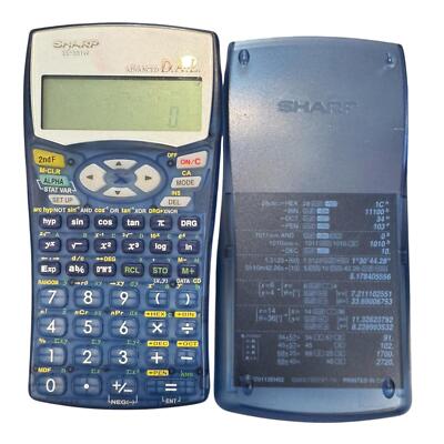 SHARP - EL-531W Ice Blue Calculator | eBay