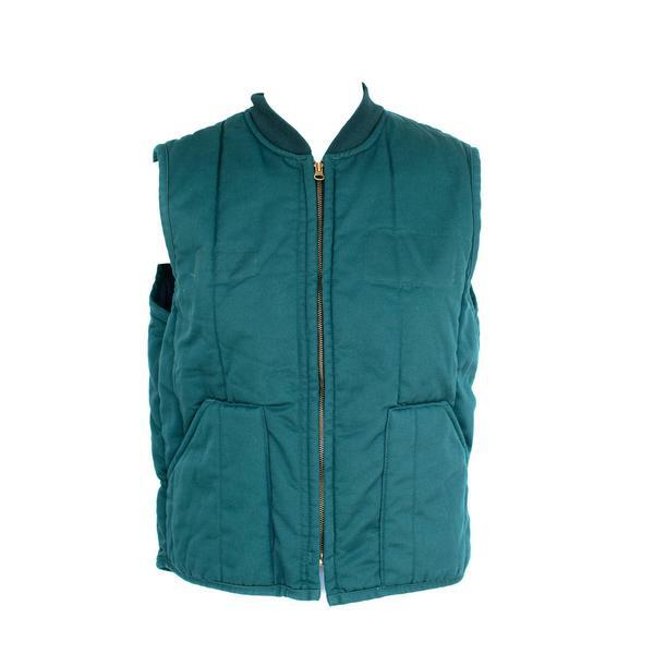 Used Quilted Lined Work Vest GRAY, GREEN, NAVY Cintas, Unifirst, RedKap ...