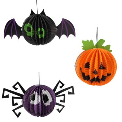 3Pcs Stereo Small Spherical Bat Spider Pumpkin Pendant Pendant ...
