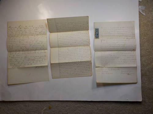 3 Antique Documents Civil War Era Kentucky Revenue Stamp Boyle County ...