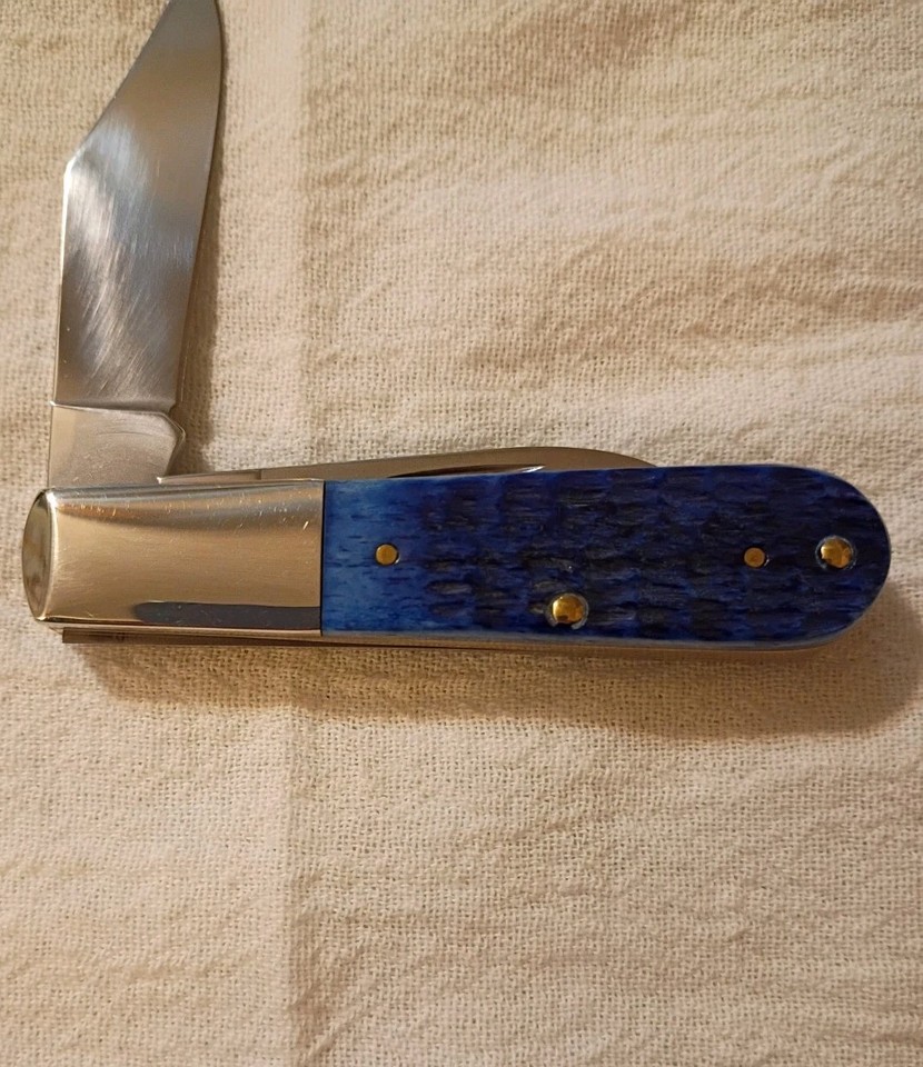 Case XX Navy Blue Bone Rogers Chick Barlow (62009 1/2 SS) USA 6 Dots ...