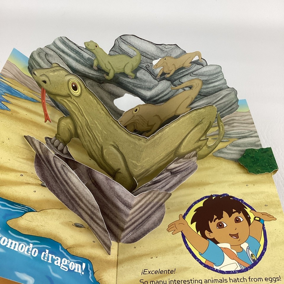 Go Diego Go Paperback Book What's In The Egg Pop Up Surprises Flaps ...