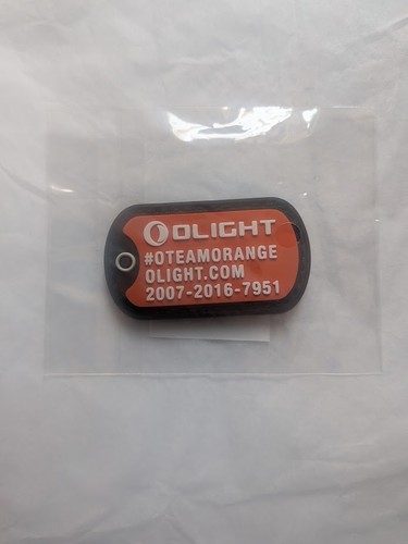 New Olight Team Orange Patch - Rubber Hook and Loop - Swag | eBay