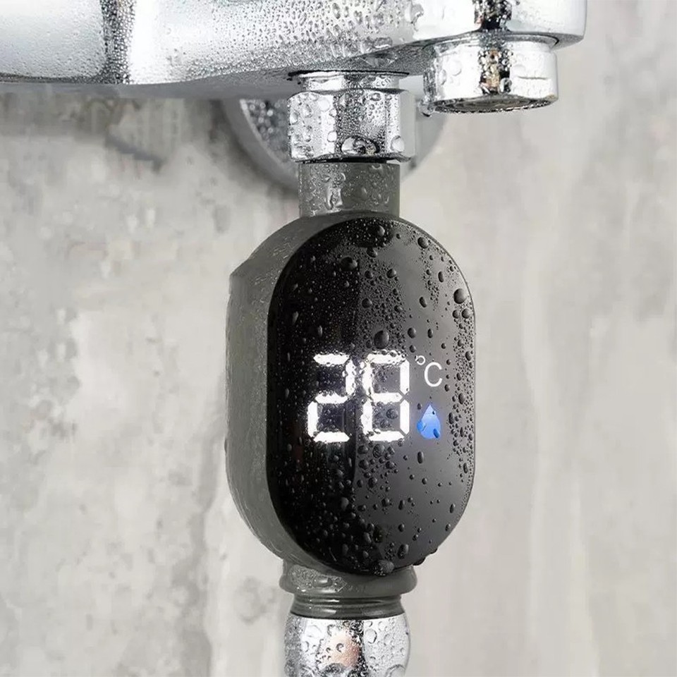 Smart Digital Shower Water Temperature Gauge For Real Time Water Heat ...