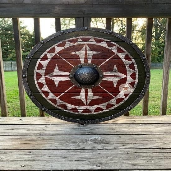 Medieval Authentic King Finehair Viking Battle Worn Shield Wood Wall ...