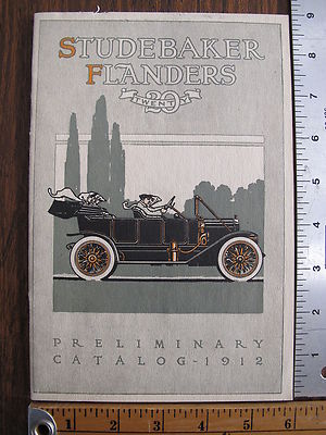 WoW Original 1912 Studebaker Flanders 20 Twenty EMF Catalog Advertising ...