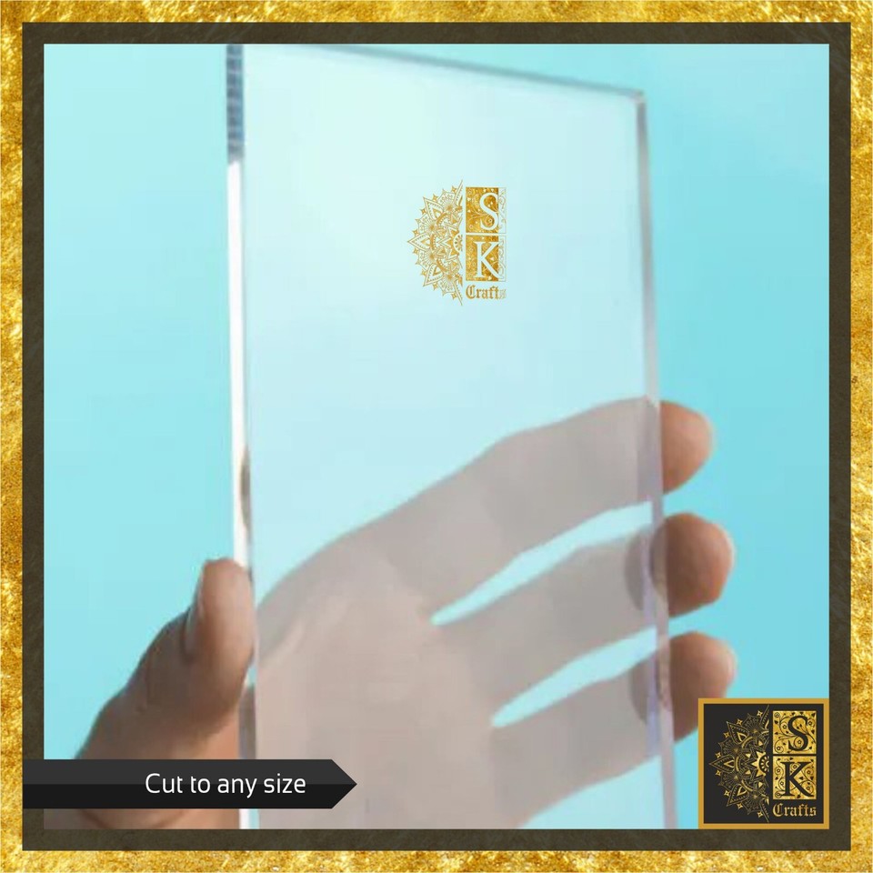 Clear Plastic Acrylic Perspex Sheet Safety Glass Alt Order Custom Size ...