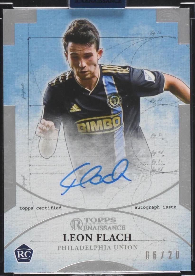 2022 Topps Renaissance MLS - Renaissance Engravements Autographs Leon Flach #EA-LF8 /20 (AU, RC ...