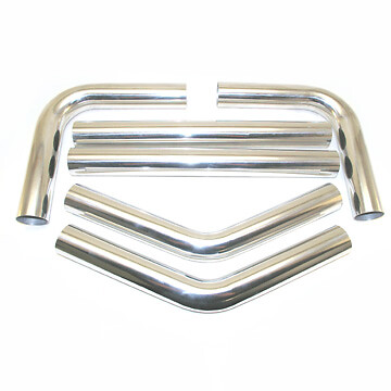 2.5" (64mm) Universal Aluminum Pipe 2' (61cm) small kit exhuast intake ...