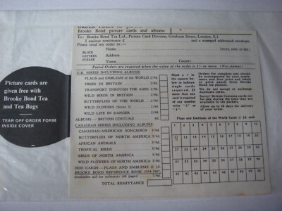 BROOKE BOND FLAGS & EMBLEMS UNUSED ORDER FORM 1967 WITH TAB | eBay UK