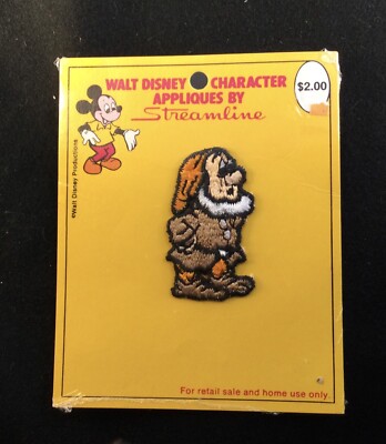 Vintage Disney Dwarf - Sneezy Embroidered Fabric Patch In Multi-Colors - New NIP | eBay