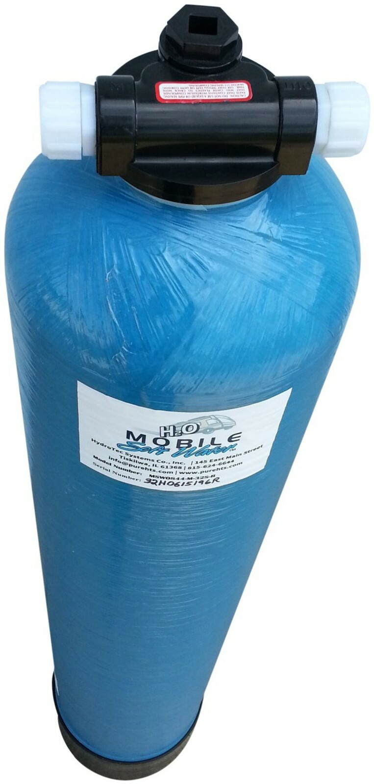 EDM Style Resin tank with 1 cubic foot Virgin Mixed Bed Resin With Male ...