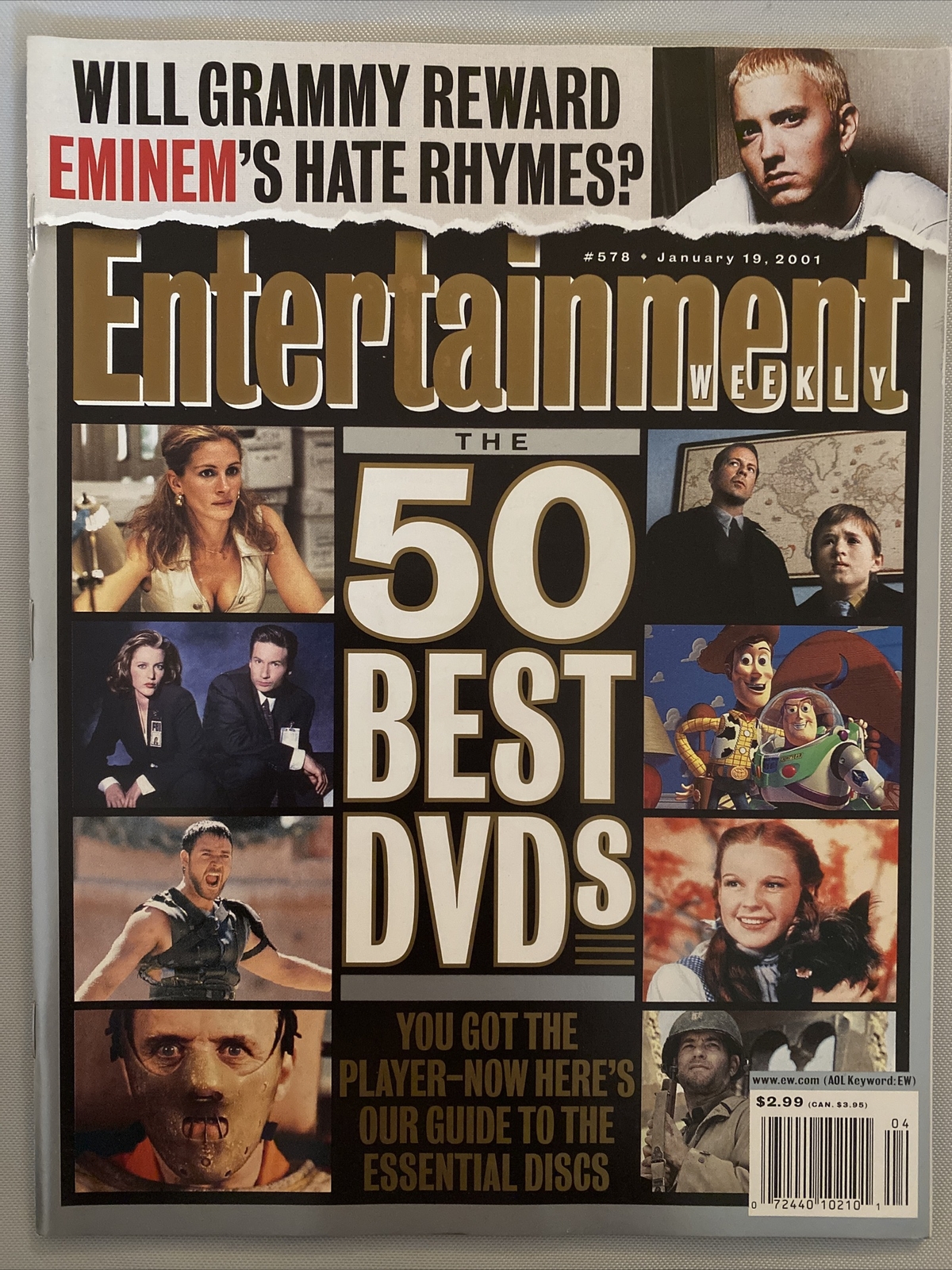Entertainment Weekly Magazine January 2001 - Eminem Grammys 50 Best ...