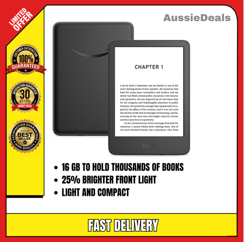 NEW 2024 Amazon Kindle WiFi Black eReader - 16GB MEMORY Free Delivery ...
