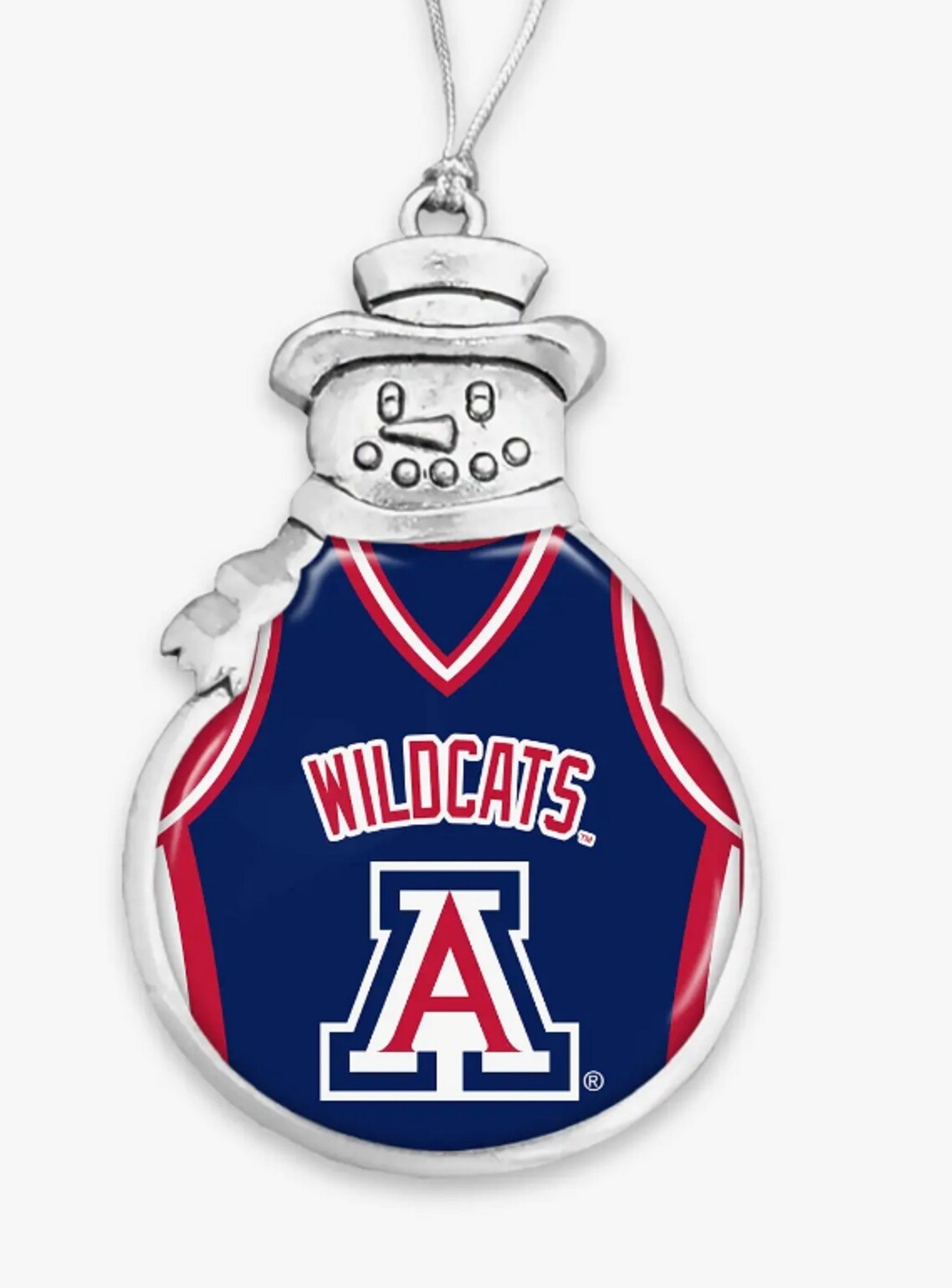 60629 Arizona Wildcats Basketball Jersey Snowman Christmas Ornament | eBay