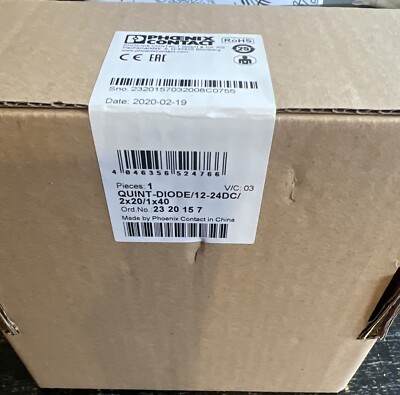 Phoenix Contact Module QUINT-DIODE/12-24DC/2X20/1X40 2320157 FACTORY ...