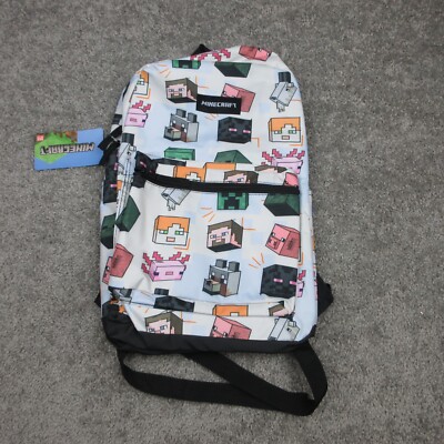 Minecraft Bag Backpack Bookbag Zip Around School Chest Mojang Video ...