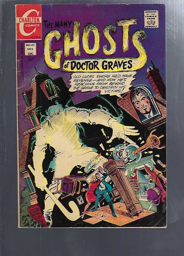 THE MANY GHOSTS OF DR GRAVES 22 - 1967 SERIES - CHARLTON HORROR COMICS ...