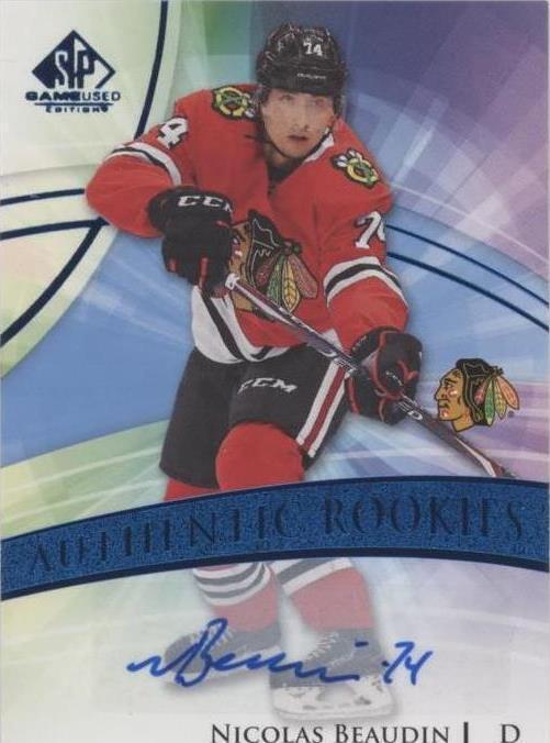 2020-21 Upper Deck SP Game Used - Authentic Rookies Nicolas Beaudin ...