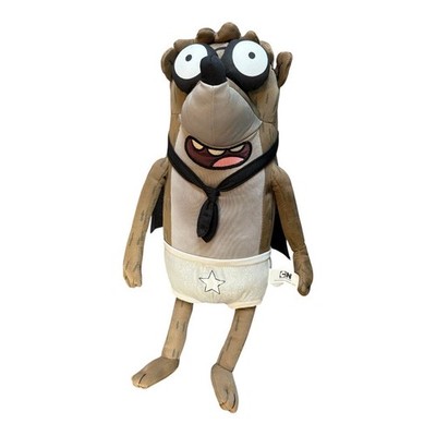 Cartoon Network Regular Show Rigby Wrestling Buddy Plush Doll Rare Toy ...