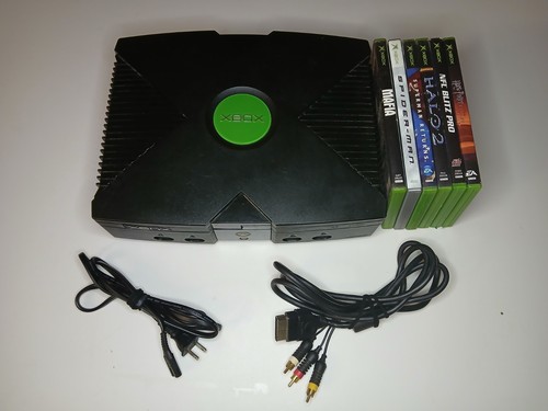Microsoft Xbox Original Console with 6 Games Bundle Tested | eBay