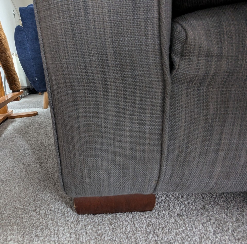 Large 3 Person Multiyork Sofa Slate Grey | eBay UK