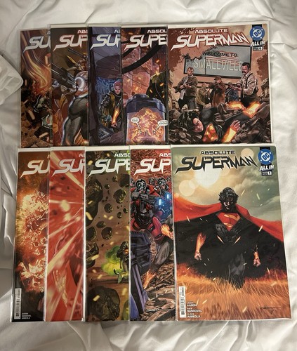 2025 DC Absolute Superman Lot # 1 2 3 4 5 6 7 8 9 10 Cover A 1st Prints ...
