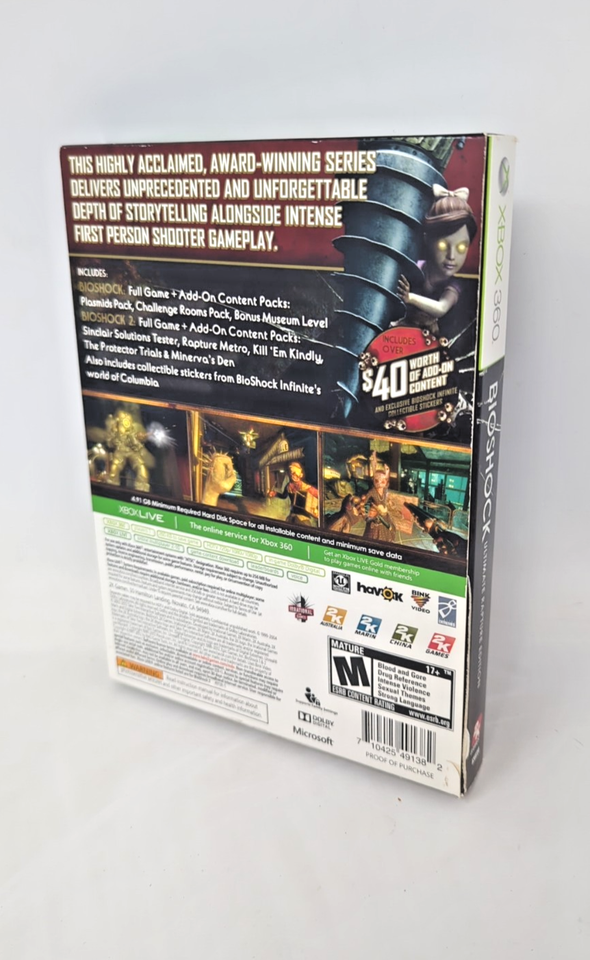 BioShock -- Ultimate Rapture Edition (Microsoft Xbox 360, 2013) CIB ...