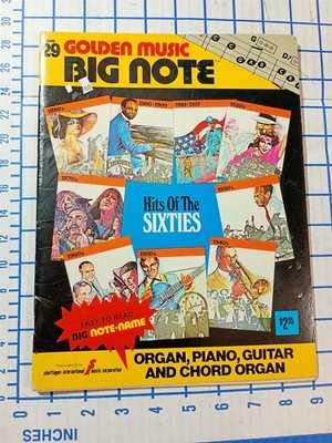Golden Music Big Note 29 Hits Of The Sixties Organ Piano Guitar Chord ...