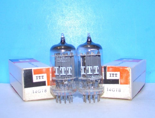 14GT8 NOS ITT amplifier radio audio electron vacuum tubes 2 valves ...
